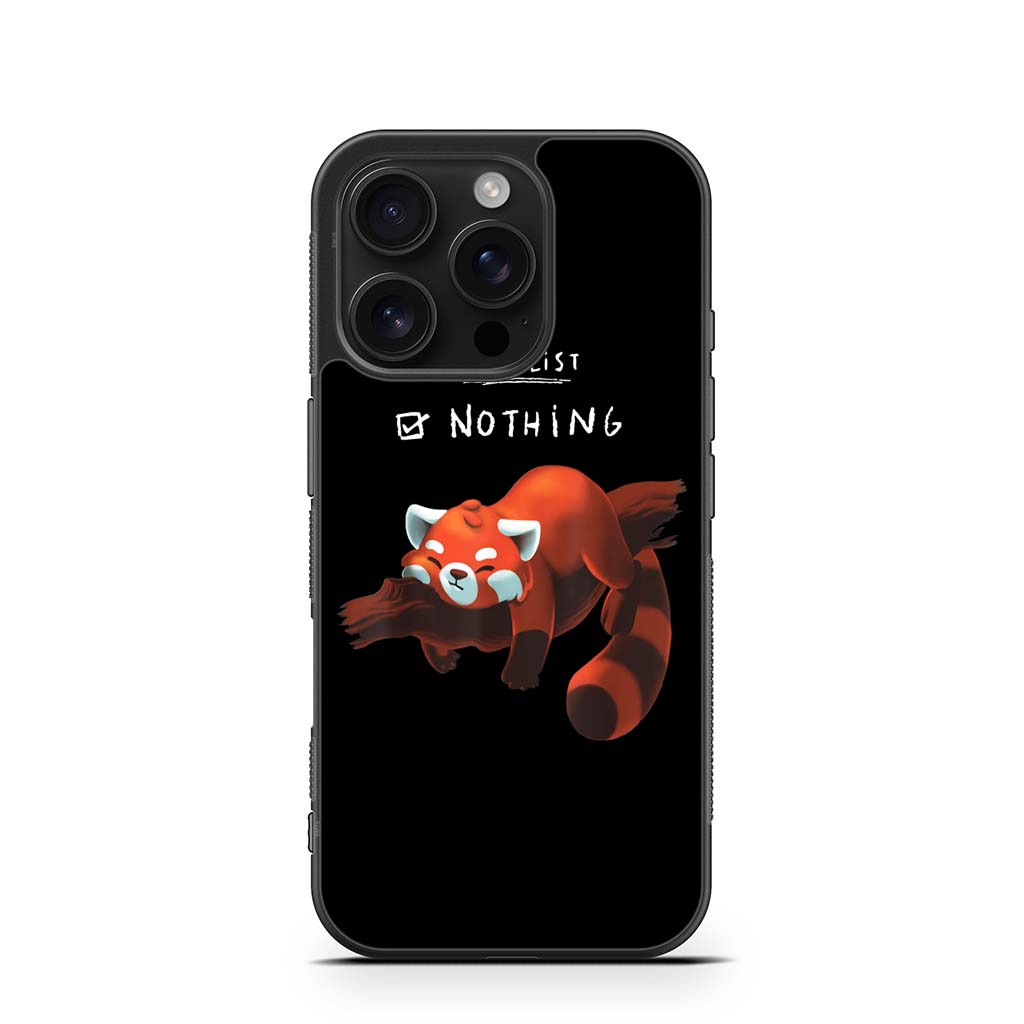 To Do List Nothing Red Panda iPhone 16 series case – Velturas