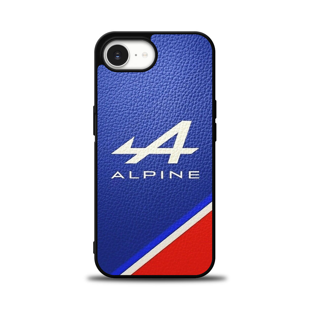 Alpine Logo Leather iPhone 16e case – Velturas