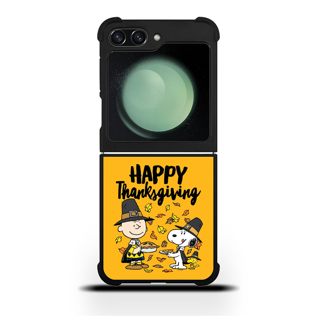 A Charlie Brown Happy Thanksgiving Samsung Galaxy Z Flip5 case – Velturas
